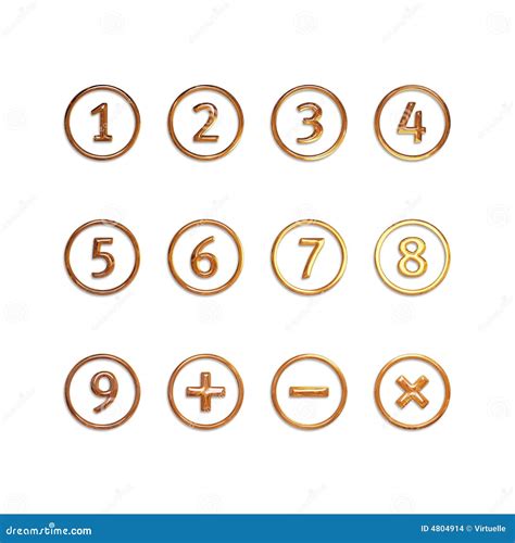 Numbers In Circles Stock Images Image