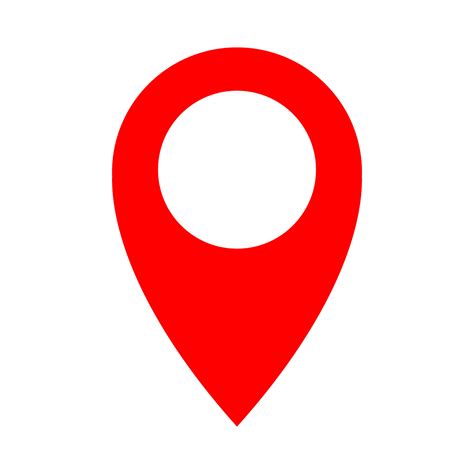 Icono De Pin De Mapa Rojo S Mbolo De Pin De Ubicaci N Ilustraci N