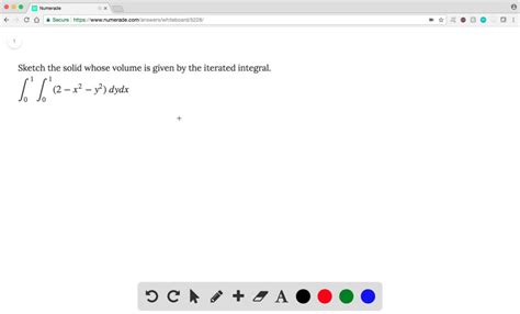 sketch the solid whose volume is given by the integra… solvedlib