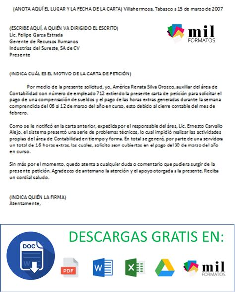 Carta Dirigida Al Alcalde Para Solicitar Ayuda Diario Nacional 2023