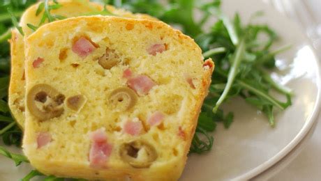 Cake Au Jambon Et Aux Olives Pour Personnes Recettes Elle Table