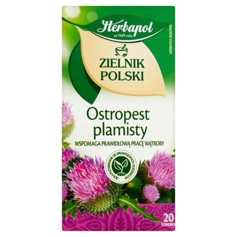 Herbapol Zielnik Polski Ostropest plamisty Herbata ziołowa 40 g 20