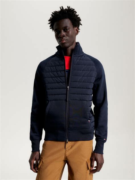 Veste Bi Mati Re Mix Media Bleu Marine Homme Tommy Hilfiger Wimod