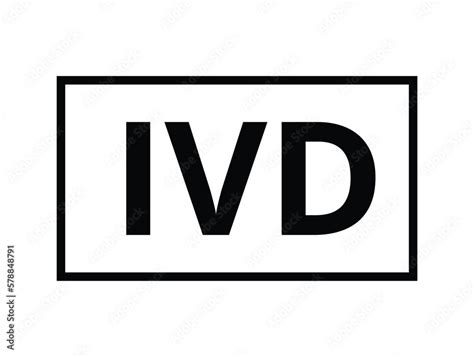 In Vitro Diagnostic Medical Device Symbol Stock Vector Adobe Stock