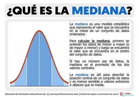 Qué es la Mediana Definición de Mediana
