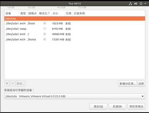 vmware中安装ubuntu中的问题之一——手动磁盘分区 z silver j 博客园