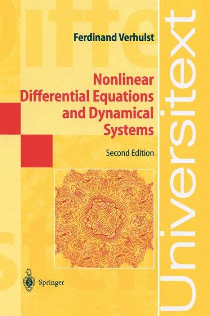Nonlinear Differential Equations And Dynamical Systems Edition 2 By