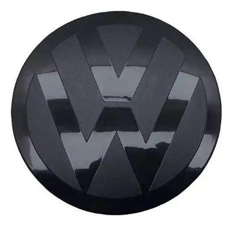 Emblema Frontal Traseiro Black Piano Fosco Volkswagen Polo