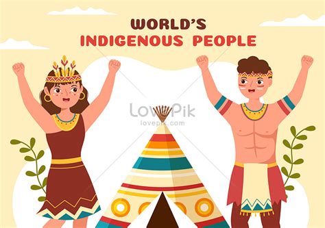 Worlds Indigenous Peoples Day Illustration Illustration Image Picture