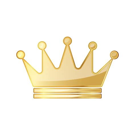 Premium Vector Golden Crown Icon Vector Illustration Golden Crown