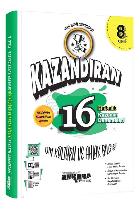 kitabın başkenti ankara yayıncılık Lgs Kazandıran 16 Haftalık Din