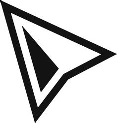 Hand Cursor Web Icon Simple Black Style Royalty Free Vector