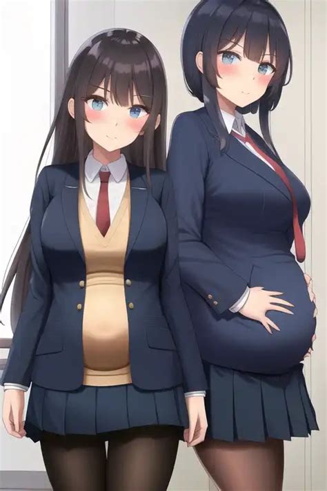 AI Art Pregnant Schoolgirls By Sr Cuervo5 PixAI