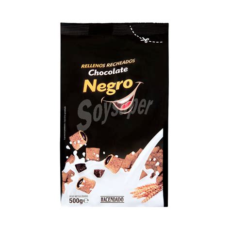 Hacendado Cereal Relleno Chocolate Negro Caja G