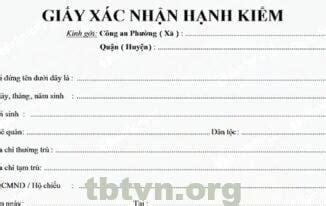 Mẫu đơn xin xác nhận hạnh kiểm mới nhất năm 2021 draculemihawk
