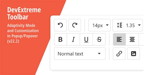 devextreme toolbar v22 2 — adaptivity mode and customization in popup popover angular react