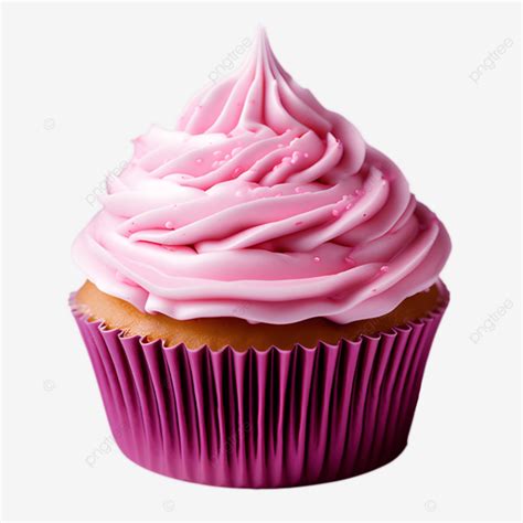 Lindo Cupcake De Fresa Rosa PNG Dibujos Pastelitos Pastel Postre PNG