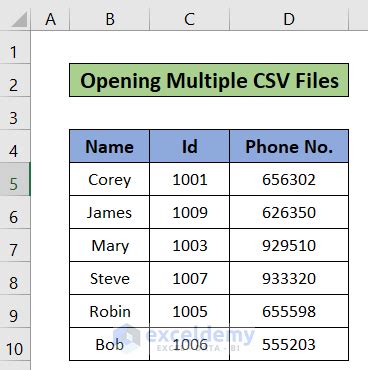 How To View A CSV File In Excel 3 Methods ExcelDemy
