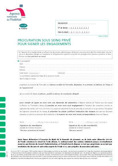 Lettre Promesse De Vente Immobilière procuration pour signature