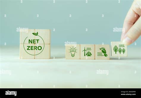 Concepto de acción cero neta Ahorro de energía energía ecológica