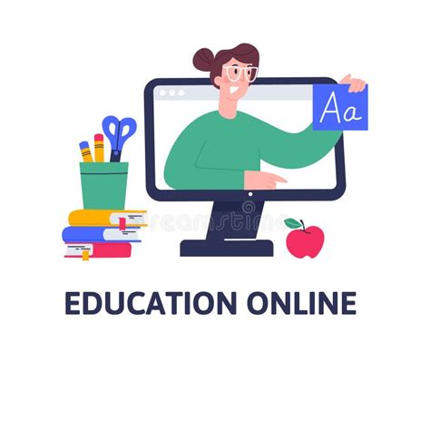 Concepto De Educación En Línea Estudio a Distancia En La Escuela