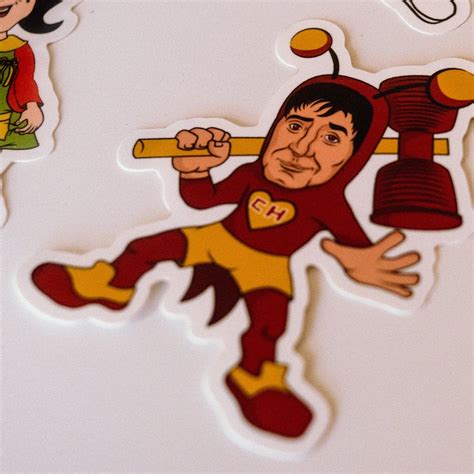 El Chapulin Colorado Sticker Hand Drawn Custom Design The Pinchey Etsy