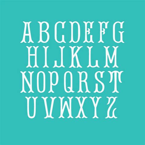Fishtail Monogram Alphabet Font TTF OTF SVG Etsy