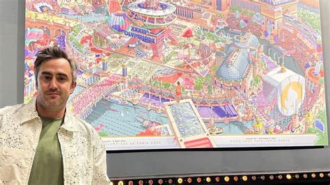 巴黎奧運海報藝術家Ugo Gattoni曾設計Hermès絲巾擅長夢幻超現實風 Paris Madame Figaro Hong Kong