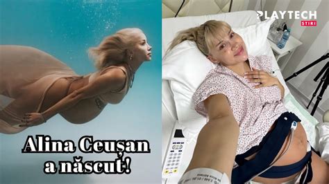 Alina Ceușan a născut o fetiță Primul mesaj după ce a devenit mamă a