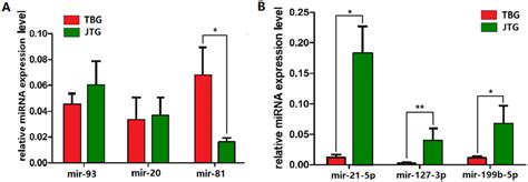 Validation Of Sequencing Results By Rt Qpcr A A Bar Graph Showing