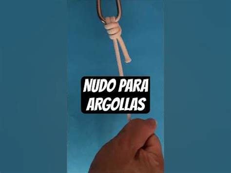 Como hacer un nudo para amarrar a argollas o mosquetón YouTube en