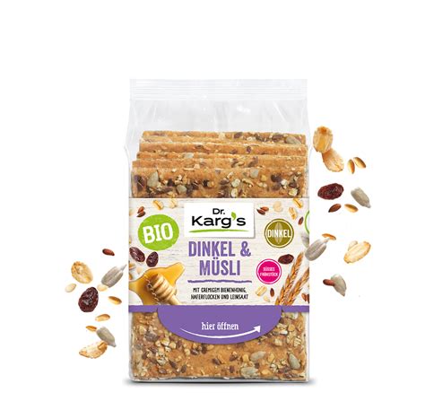 Dr Kargs Bio Knäckebrot Dinkel Müsli