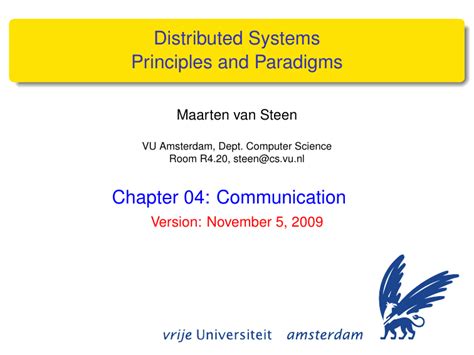 distributed systems principles and paradigms