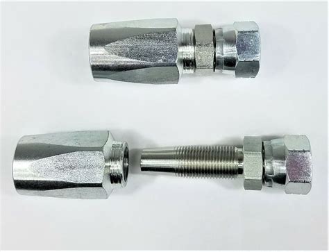 2 Reusable Hydraulic Hose Fittings For 1 2 ID 2 Wire Hose X 08 JIC EBay