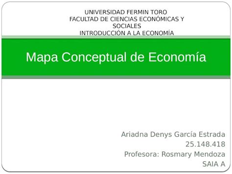 PPTX Mapa conceptual de introducción a la economía DOKUMEN TIPS