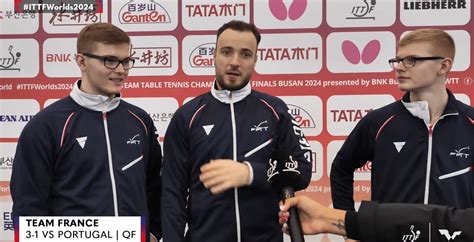 Un jour mémorable pour les joueurs de tennis de table français Ping