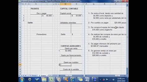Como Hacer Movimientos En Cuentas T Con EXCEL YouTube