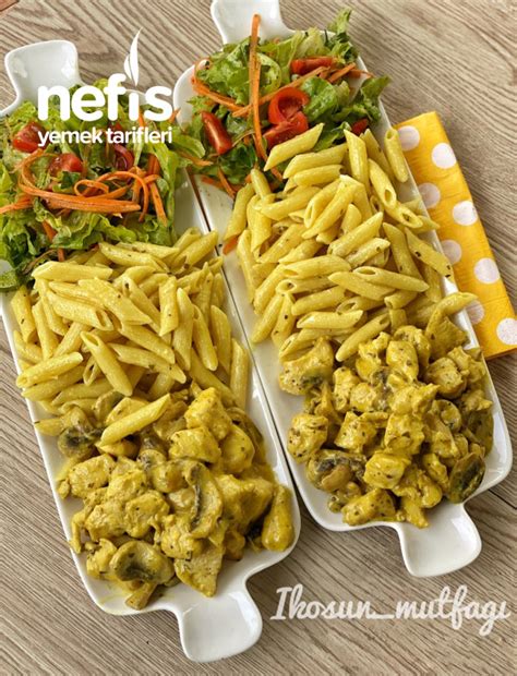 Bi Köri Kremalı Tavuklu Mantarlı Nefis Yemek Tarifleri