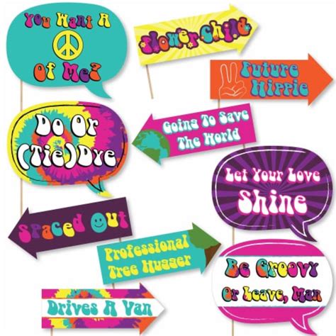 Big Dot Of Happiness Funny S Hippie S Groovy Party Photo Booth