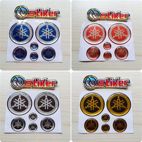 Jual Sticker Emblem Timbul Logo Yamaha Aerox Nmax Satu Set Shopee