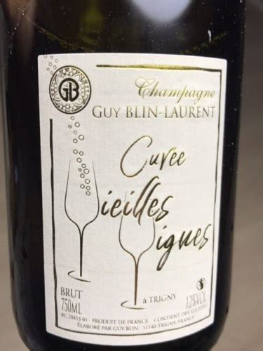 Guy Blin Laurent Cuvée Vieilles Vignes Brut Champagne Vivino Brasil