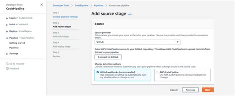 deploy a react application to an aws ec2 instance using aws codepipeli