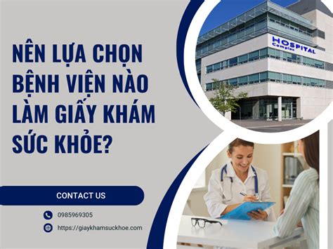 Bệnh viện nào làm giấy khám sức khỏe theo chuẩn thông tư 32 Dịch vụ