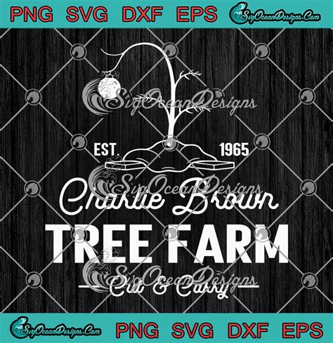 Charlie Brown Christmas Tree Farm SVG Cut And Carry SVG Peanuts