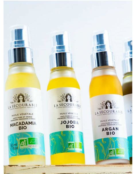 Huile Végétale Bio macadamia première pression à froid La Secourable