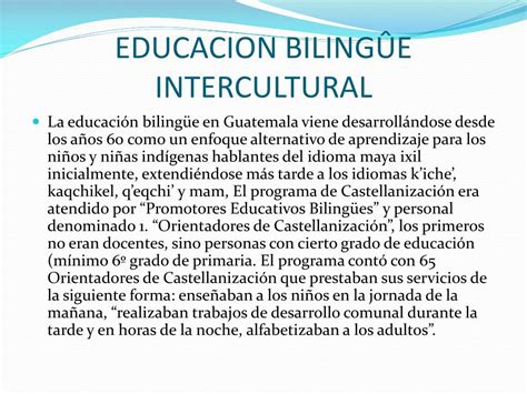 Ppt Educacion Biling E Intercultural Powerpoint Presentation Free