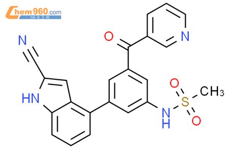 915412 90 7 Methanesulfonamide N 3 2 Cyano 1H Indol 4 Yl 5 3