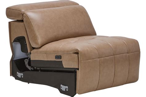 Owen Piece Leather Dual Power Reclining Sectional With Recliners