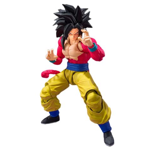 Original Genuine Shfiguarts Dragon Ball Gt Super Saiyan 4 Son Goku Bandai Action Figures