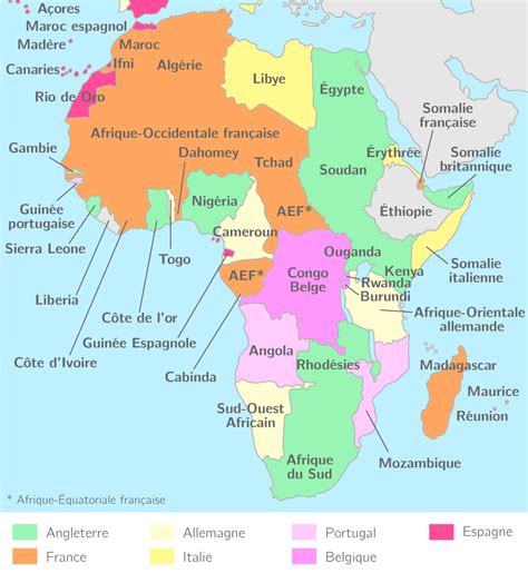 Le Partage Colonial De L Afrique Es Etude De Cas Histoire Kartable